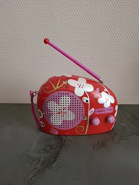RADIO AM/FM FLEURS Blanches PYLONES A PILES EUR 15,00 - PicClick FR