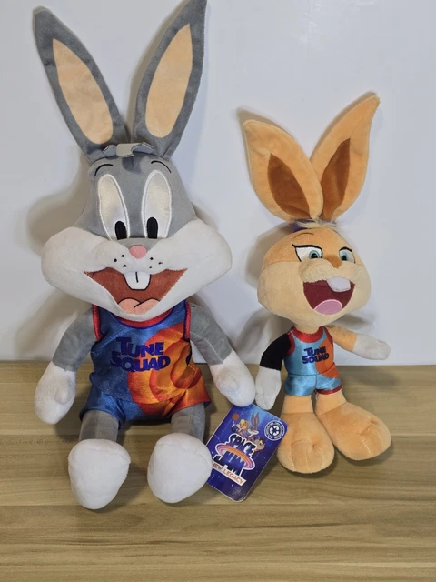 LOONEY TUNES BUGS Bunny Space Jam Tune Squad Soft Plush Toy Teddy 12 ...
