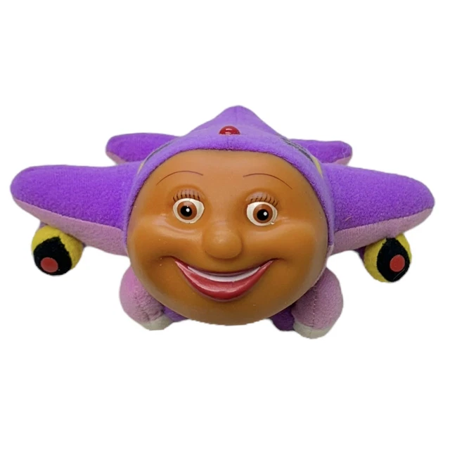 JAY JAY THE Jet Plane Tracy Purple Airplane Plush Finger Puppet Vehicle ...