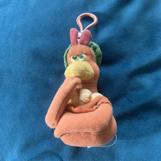 VINTAGE AARDMAN DREAMWORKS Chicken Run Ginger Talking Key Ring 1999 £5. ...