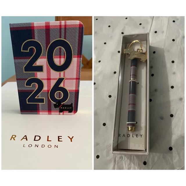 RADLEY HERITAGE RADLEY 2026 A6 Diary & Gift Box Pen Prairie Pink/Blue ...
