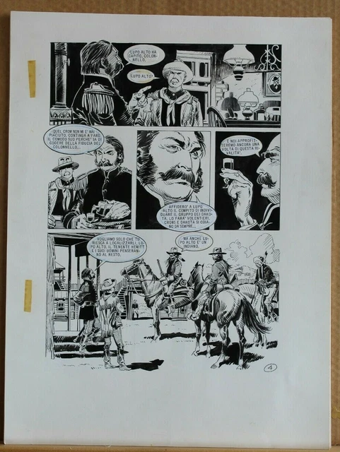 FRANCO SAUDELLI - Tavola originale Giannona n.2 p.4 EUR 350,00 ...