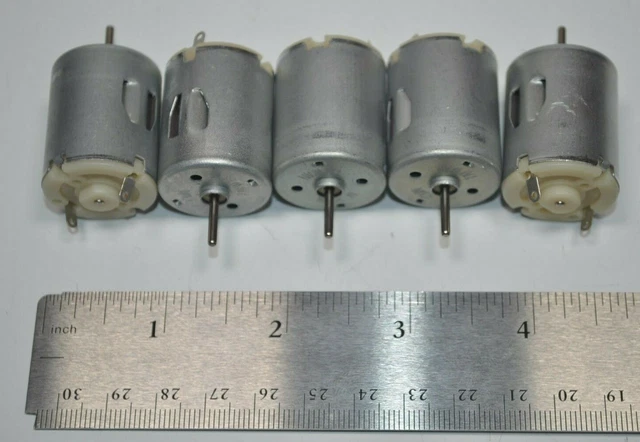 LOT OF 5 NEW Mabuchi RC-280 Motor 4.5-8.4 VDC - 14260 RPM / 7.2 VDC R/C ...