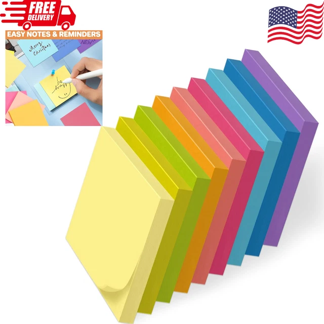 POST IT NOTES Pop-Up, Sticky Notes, 3X3 Inches, 9 Pads, Bright Colors ...