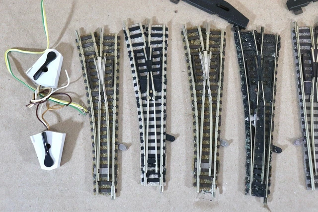 FLEISCHMANN PICCOLO 9178 9179 N GAUGE RIGHT & LEFT TURNOUT POINT TRACK ...