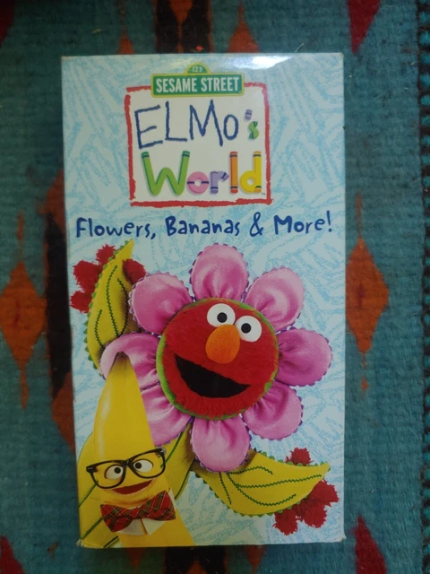 ELMOS WORLD FLOWERS, Bananas & More VHS Sesame Street Muppets Kids ...