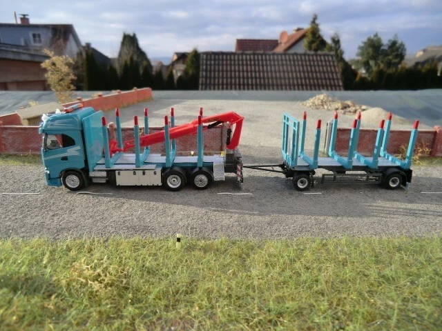 HERPA IVECO S WAY 3a/2a KurzholzHz mit Herpa Kran Eigenbau/Umbau/Unikat ...