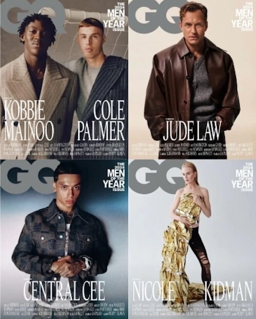 GQ UK MAGAZINE December 2024 / January 2025 Men Of The Year - 4 covers ...