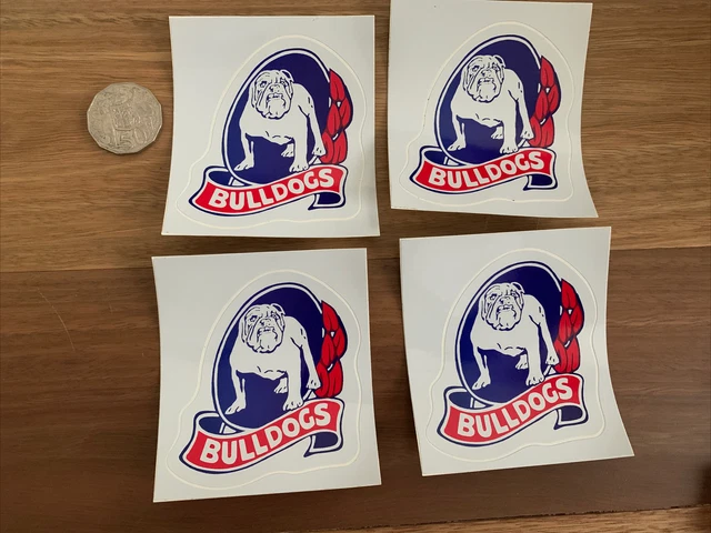 VFL AFL VINTAGE Footscray Western Bulldogs Vinyl Sticker X 4 $15.00 ...