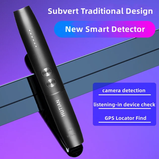 RF SIGNAL DETECTOR Pen Anti-Spy Camera GSM Audio Bug Finder Scanner ...