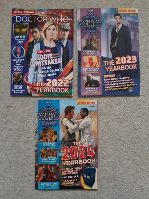DOCTOR WHO MAGAZINE Yearbook 2022, 2023 and 2024 13th & 14th Doctors ...