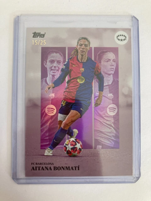 TOPPS SIMPLICIDAD 2025 Aitana Bonmati Barcelona Pink Parallel 015/025. £0.99 - PicClick UK