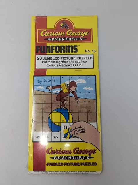 VINTAGE CURIOUS GEORGE Fun Forms #15 Jumbled Picture Puzzles NEW £10.49 ...