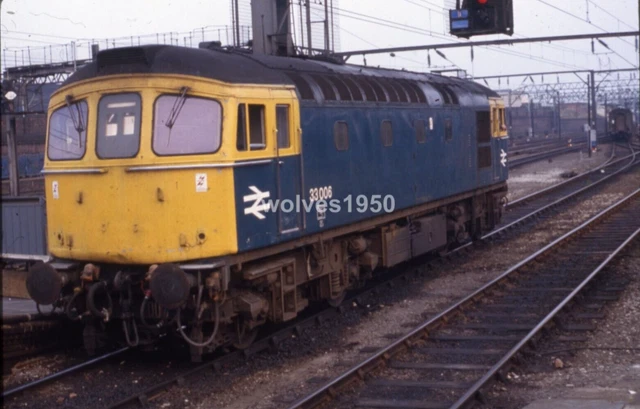 BRITISH RAIL TYPE 3 Class 33 33 006 Original Railway Slide £1.99 ...