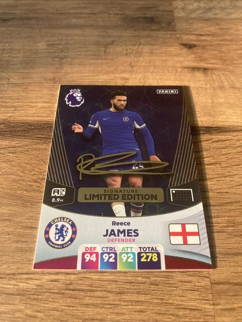PANINI ADRENALYN XL 2024 Reece James Signature Limited Edition 23/24 ...