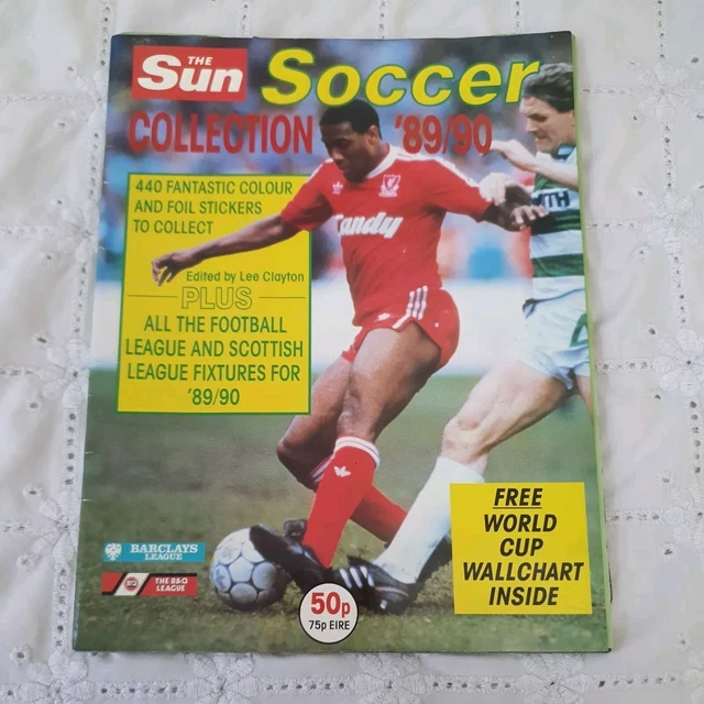 THE SUN SOCCER Sticker Collection 89-90 nearly complete. £14.99 ...