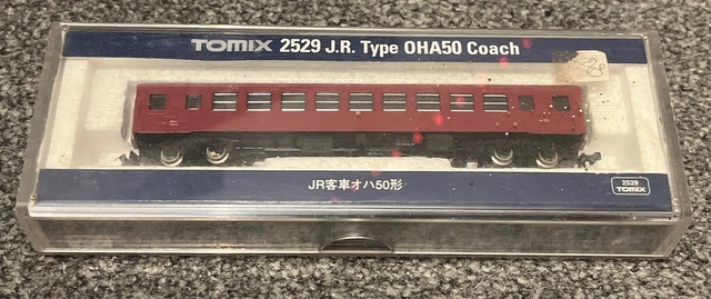TOMIX N SCALE 2529 J.R.Passenger Car Coach OHA-50 Used made in Japan £ ...