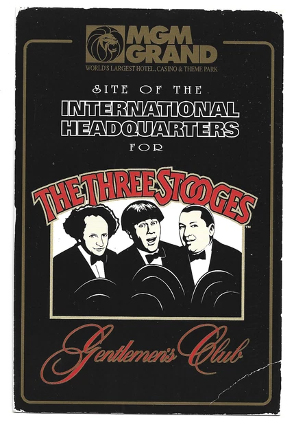 COMIC PC~MGM GRAND,INTERNATIONAL Headquarters For The Three Stooges ...