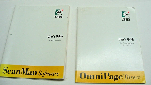 SCANWARE, SOFTWARE, FOTOTOUCH,OMNIPAGE for Logitech Scanman Hand Held ...
