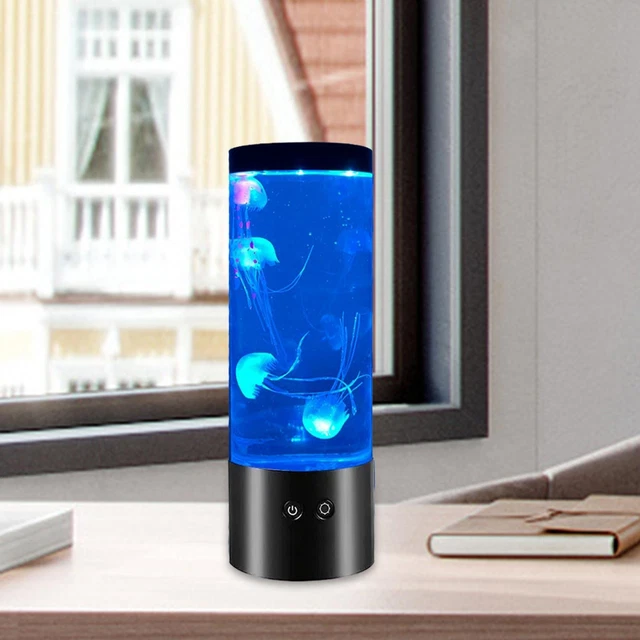 JELLYFISH LAMP NIGHT Light 11x29cm for Kids Adults Mood Lamp Atmosphere ...