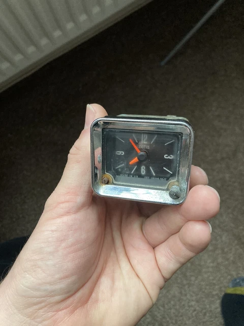 VINTAGE SQUARE SMITHS Classic Car Clock £12.00 - PicClick UK