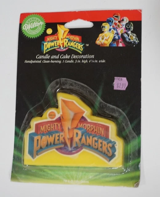RARE VINTAGE 1994 Saban Mighty Morphin Power Rangers Cake Candle *NEW ...