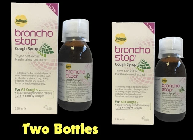 BRONCHO STOP COUGH Syrup 120ml X 2 Pack £23.99 - PicClick UK