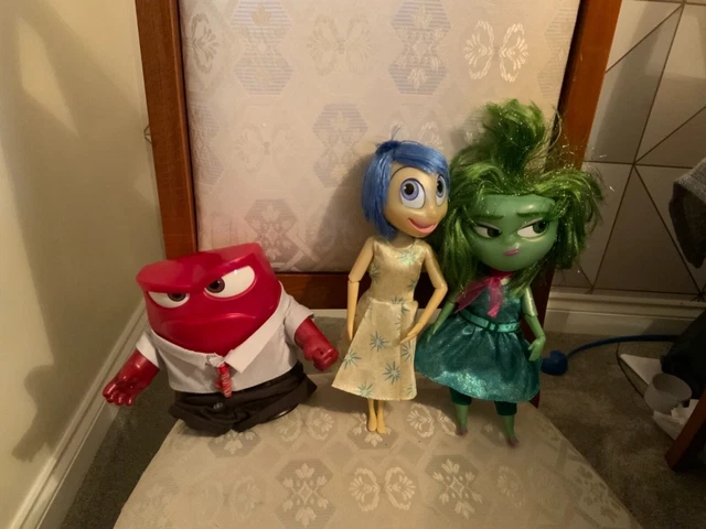 DISNEY PIXAR INSIDE Out Talking Figures Anger Disgust & Joy Figures ...