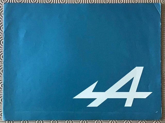 RENAULT ALPINE CAR Sales Brochure 1972 FRENCH TEXT £119.99 - PicClick UK