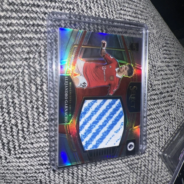 PANINI PREMIER LEAGUE Select 2023 Alejandro Garnacho Silver Prizm kit ...