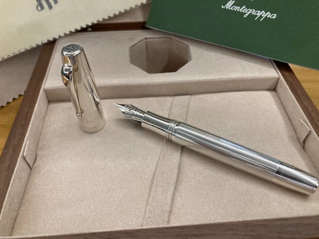 MONTEGRAPPA EXTRA ARGENTO LIMITED EDITION STERLING SILVER FOUNTAIN PEN ...