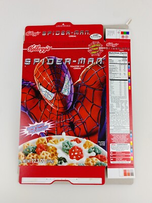 SPIDER-MAN (SPIDEY-BERRY FRUIT Flavored Toasted Oat Cereal Box) Kellogg ...