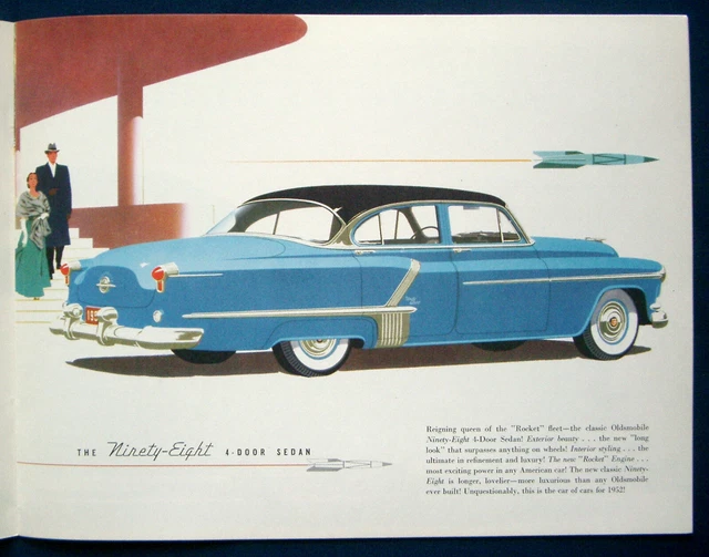 PROSPEKT BROCHURE 1952 Oldsmobile (USA) EUR 29,80 - PicClick DE