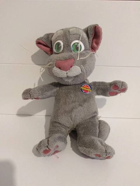 TALKING TOM AND Friends Cat Plush Talk Back Repeating Toy 2012 Dragon-i ...