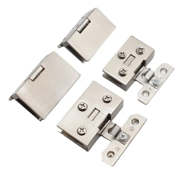 GLASS HINGE DISPLAY Cabinet Hinges Door Pivot Hinges For 4-7mm/5-10mm ...
