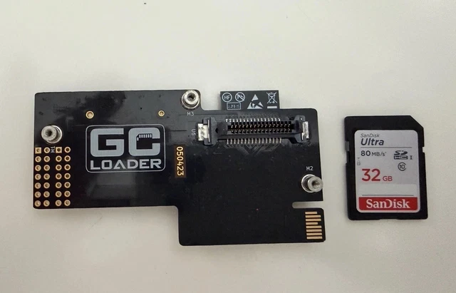 GC LOADER / GCLoader PNP HW2 GameCube ODE Black Dog Tech 32gb SD ...
