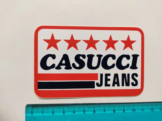 ADESIVO CASUCCI JEANS STICKER AUTOCOLLANT AUFKLEBER VINTAGE 80s ...