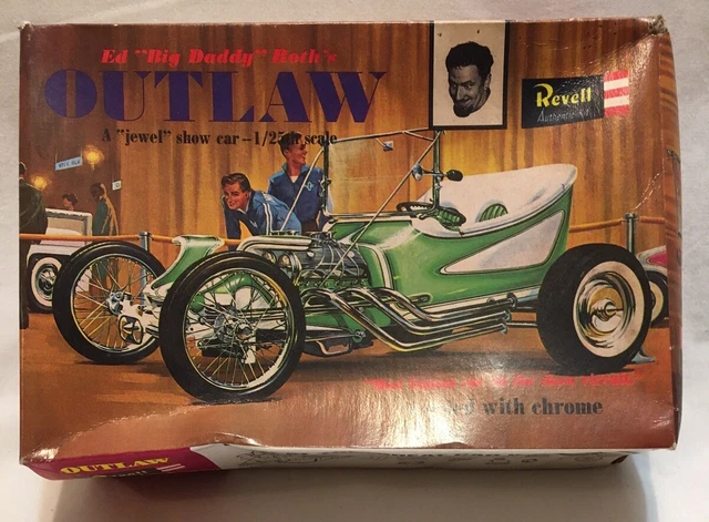 REVELL ED &BIG Daddy" Roth Outlaw Show Car Model 1:25 Scale Open Box ...