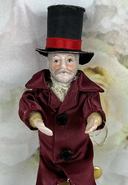 VINTAGE A CHRISTMAS Carol Ebenezer Scrooge Charles Dickens Ornament £19 ...