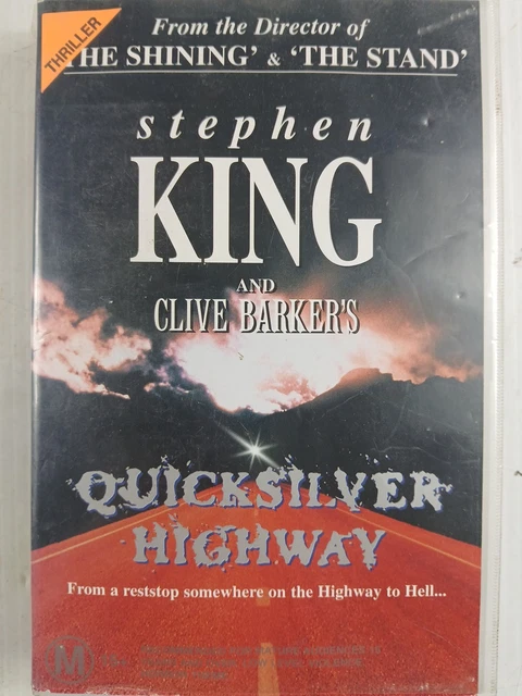 STEPHEN KING AND Clive Barkers Quicksilver Highway VHS Tape M15+ Rating ...