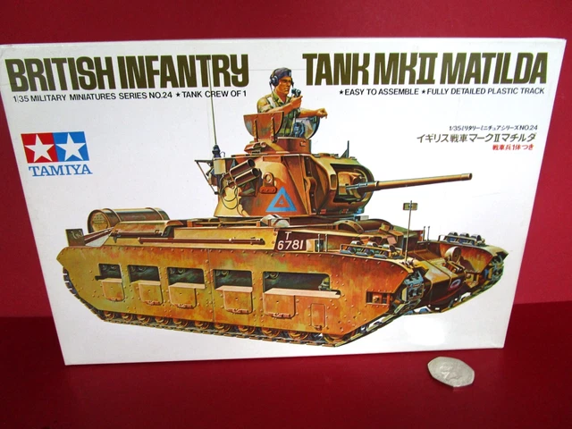 TAMIYA 35024, BRITISH Infantry Tank Mk II MATILDA 1/35 Model Kit BNIB £ ...