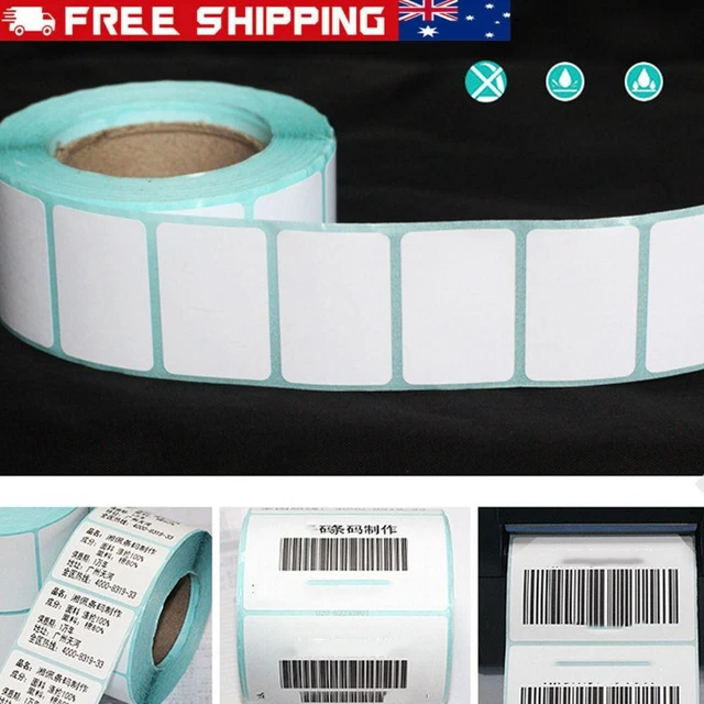 PRICE BLANK TAG Waterproof Thermal Sticker Package Label Adhesive Paper ...