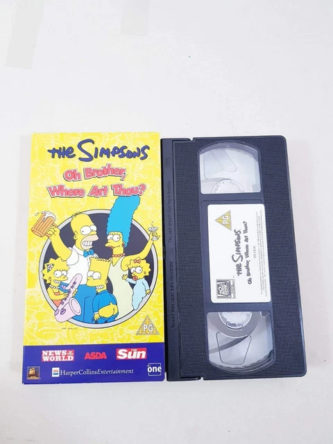 RARE THE SIMPSONS VHS Oh Brother, Where Art Thou Excellent condition ...