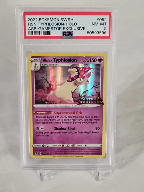 🔥 POKEMON TCG 🔥 Hisuian Typhlosion 052/189 - Astral Radiance Stamp PSA 8 NM-MT $39.97 - PicClick CA