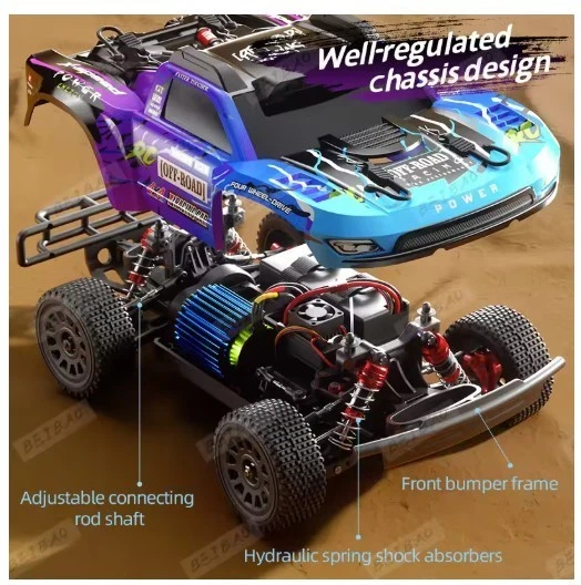 50MPH 4WD RC Car with Light Brushless Motor Remote Control Car High ...