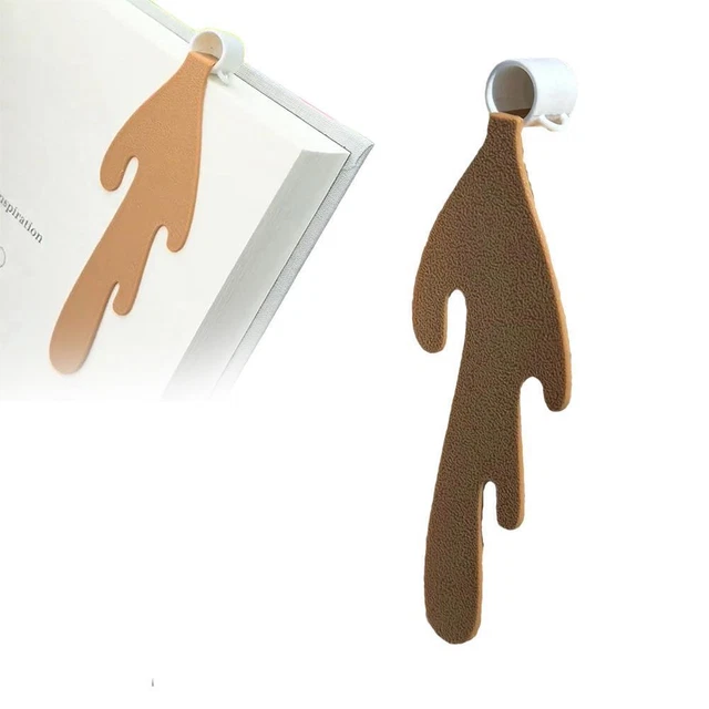 SPILLED COFFEE BOOKMARK, Coffee Spill Bookmark, Coffee Themed Bookmarks ...
