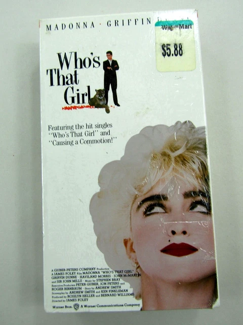 VTG WHOS THAT Girl? VHS Video Tape Sealed New Madonna Griffin Dunne Warner Bros £23.85 - PicClick UK
