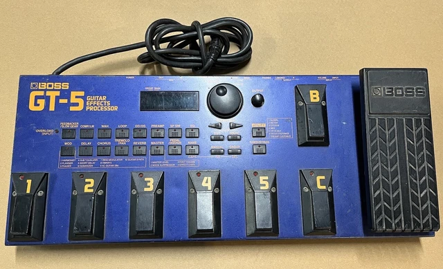 VINTAGE BOSS GT-5 Guitare Multi-Effets Processeur Pédalier Works ...
