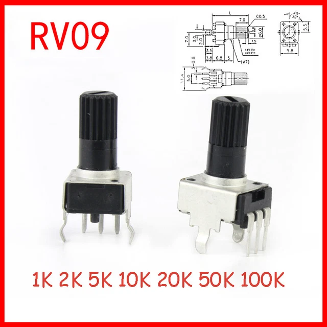 Clarostat Potentiometers Linear Rotation Potentiometer - Choose ...