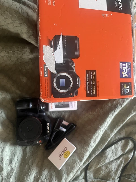 SONY ALPHA SLT-A57 16.1MP DSLR Camera Body Only Working But Rubber Grip ...